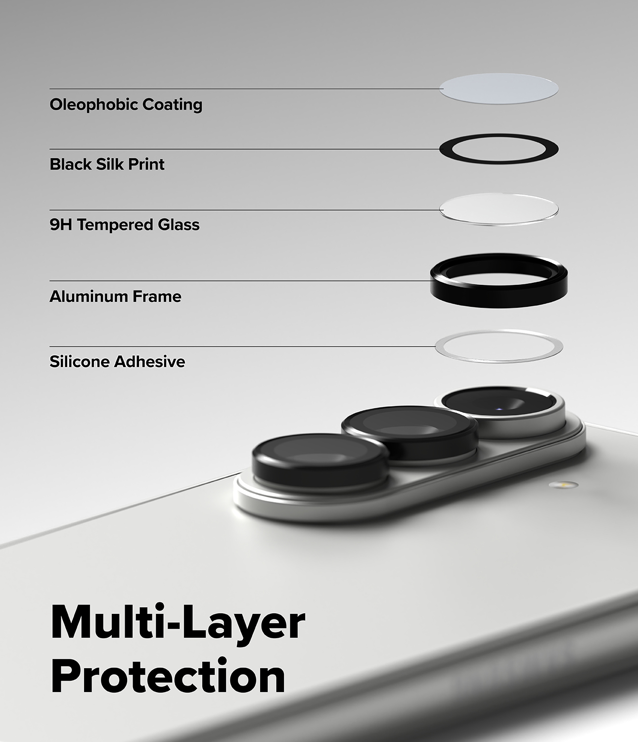 Ringke Camera Lens Frame Glass for Galaxy Z Fold 7 Camera Lens ...