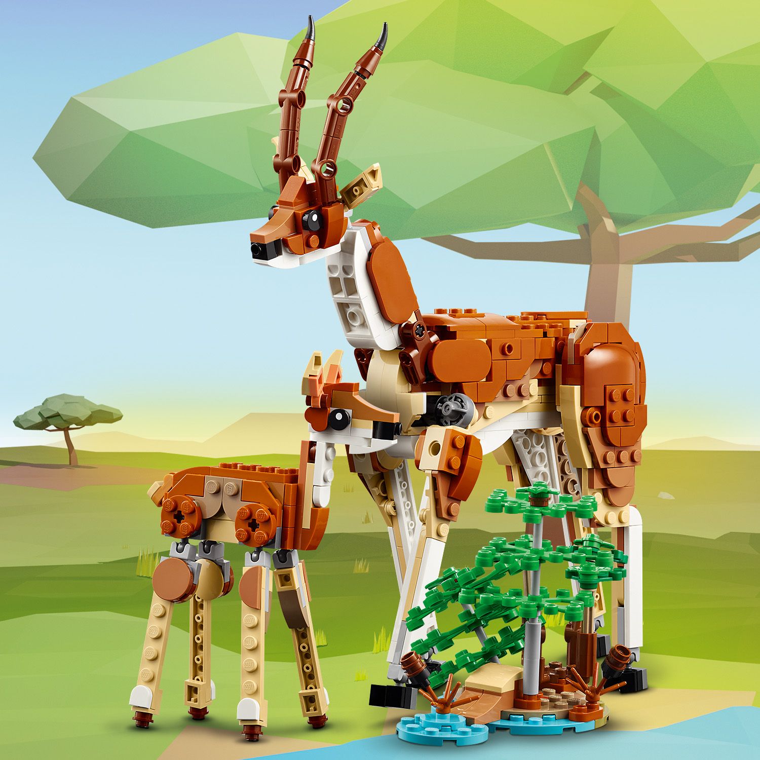 LEGO Creator 31150 Wild Safari Animals 3in1 Set (780 Pieces) | Shopee ...