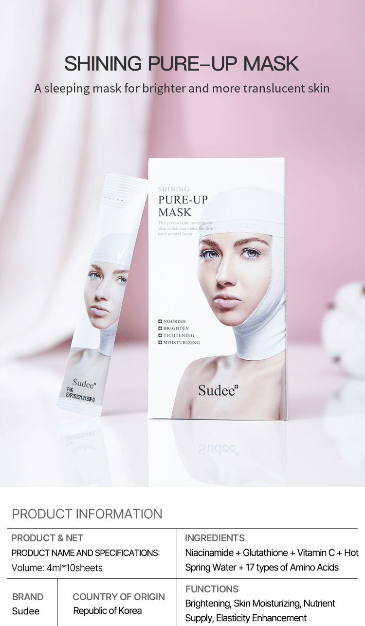 Sudee Shining Pure-Up Mask 4ml *1ea/4ml*10ea | Shopee Malaysia