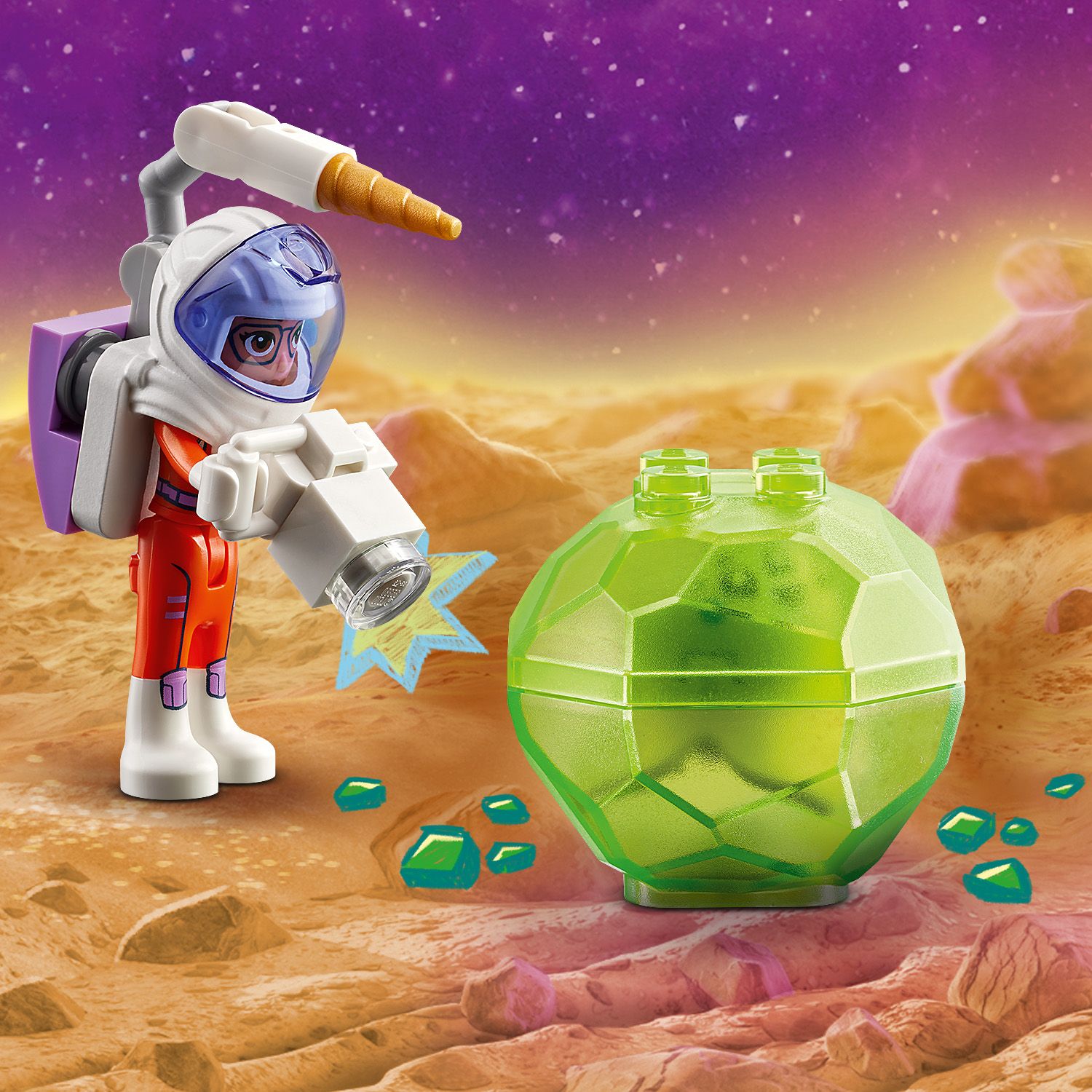 LEGO Friends 42605 Mars Space Base and Rocket Building Set Toys (981 ...