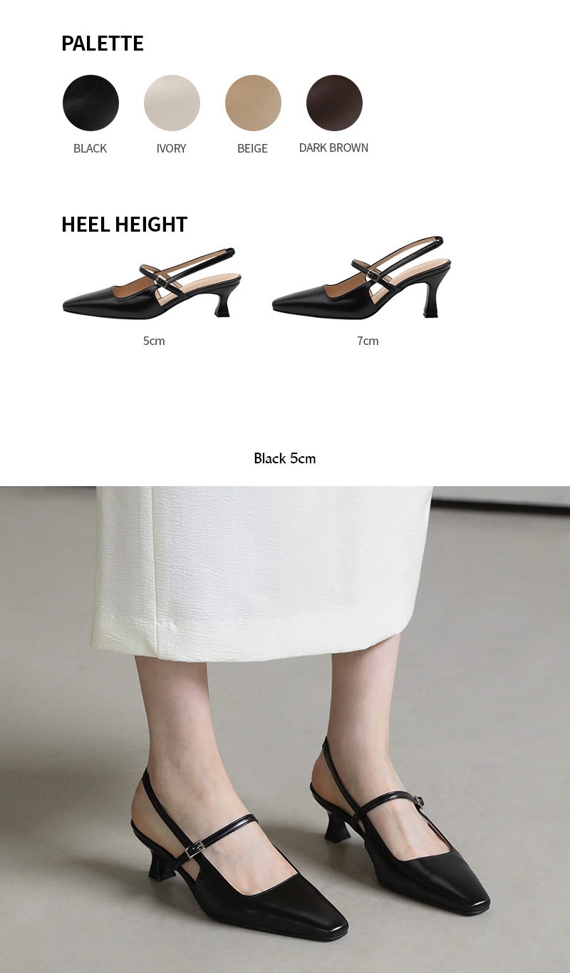 [SAPPUN] Cyrils Slingback Heels (5/7cm) | Shopee Malaysia