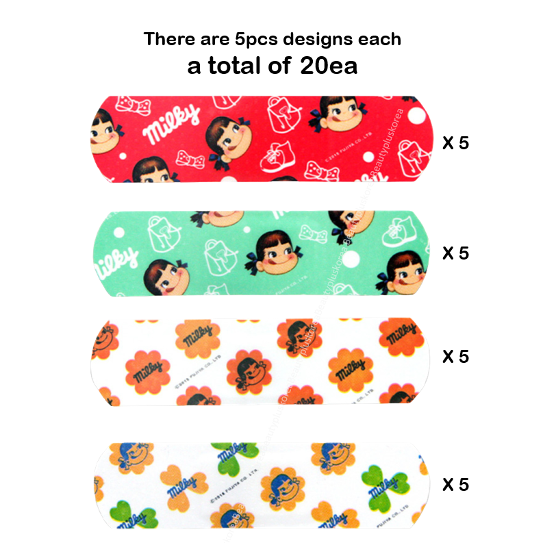 [Peko] Peko-chan Milky Peko patten band 20ea Sticker 1018233 | Shopee ...
