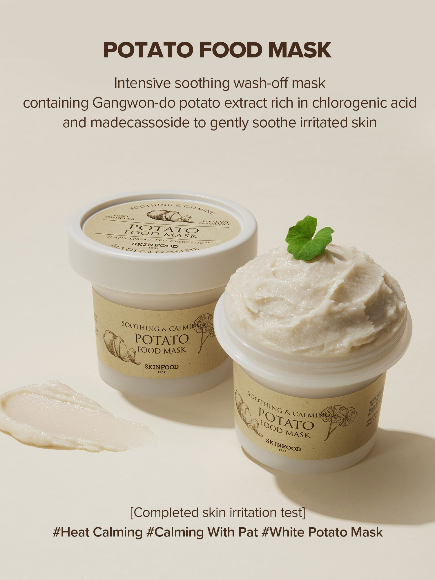 [SKINFOOD Official] Potato Food Mask 120g / Calming & Cooling Down ...