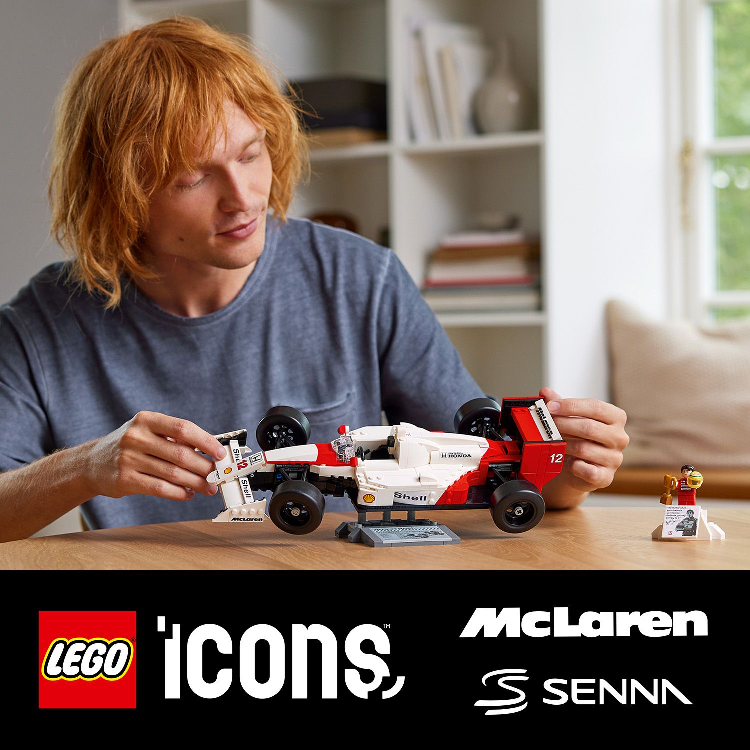 LEGO Icons McLaren MP4/4 & Ayrton Senna Set 10330 (693 Pieces) | Shopee ...