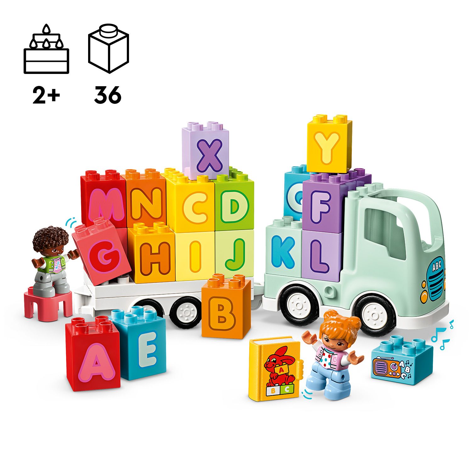 LEGO DUPLO Town 10421 Alphabet Truck Building Set Toys (36 Pieces ...