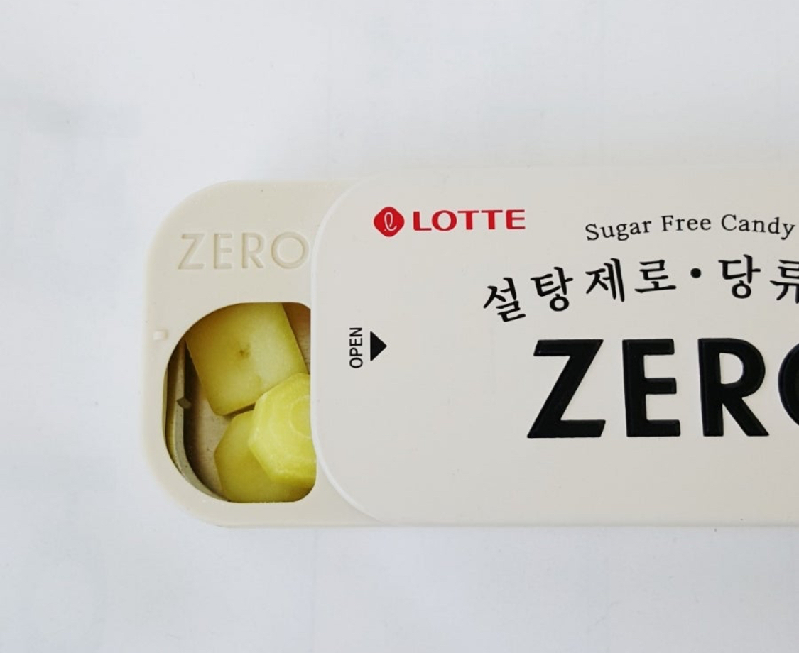 [Lotte] Zero Sugar Free Candy 28g 6ea 99% Xylitol Lemon Peppermint Mint Candy | Shopee Malaysia
