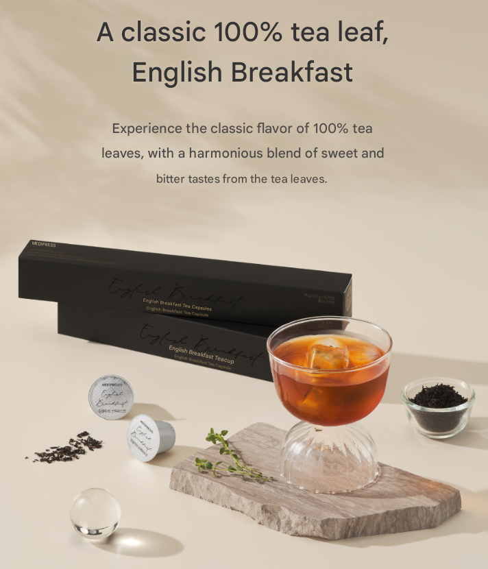 Medipresso Nespresso-Compatible English Breakfast Tea Capsules (10 pods ...