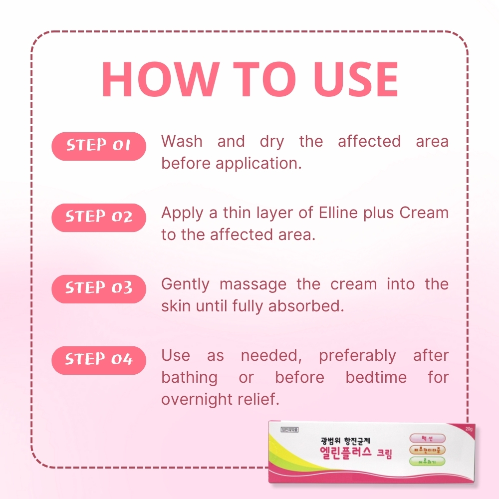 Ellinplus Cream (20g) treating Candidal vaginitis Canemazole Reduce ...