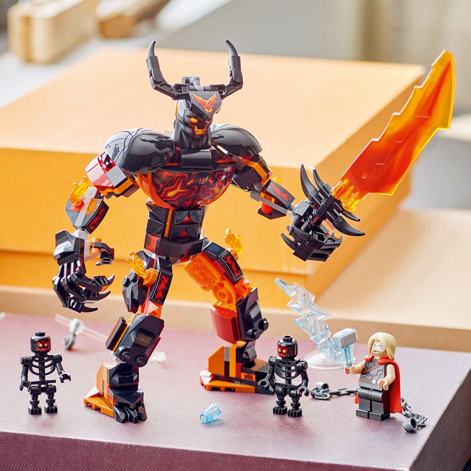 LEGO Super Heroes Marvel 76289 Thor vs. Surtur Construction Figure (245 ...
