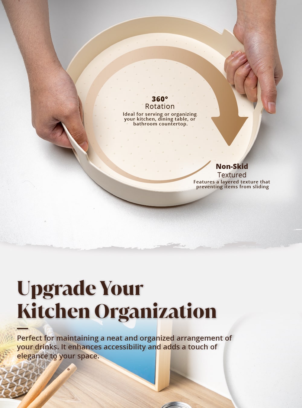 Table Matters - PIVOT Lazy Susan 10inch Turntable Tray [ Rotating Tray ...