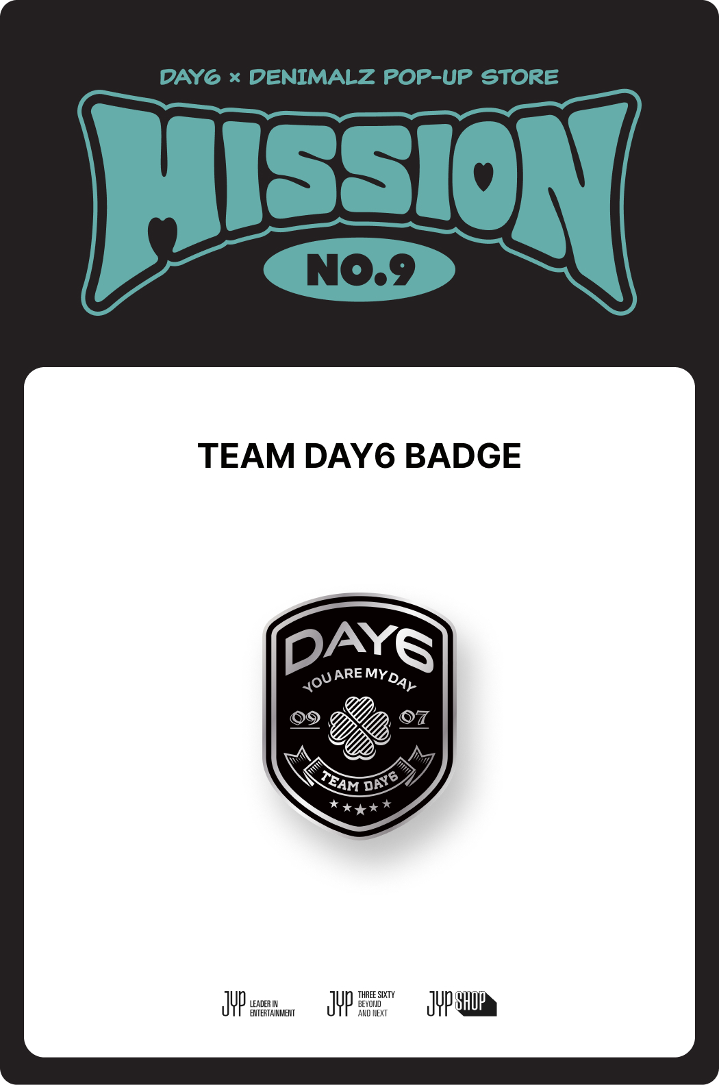 (TEAM DAY6 BADGE) DAY6 [MISSION NO.9] OFFICIAL MD (14th Nov.2024 ...
