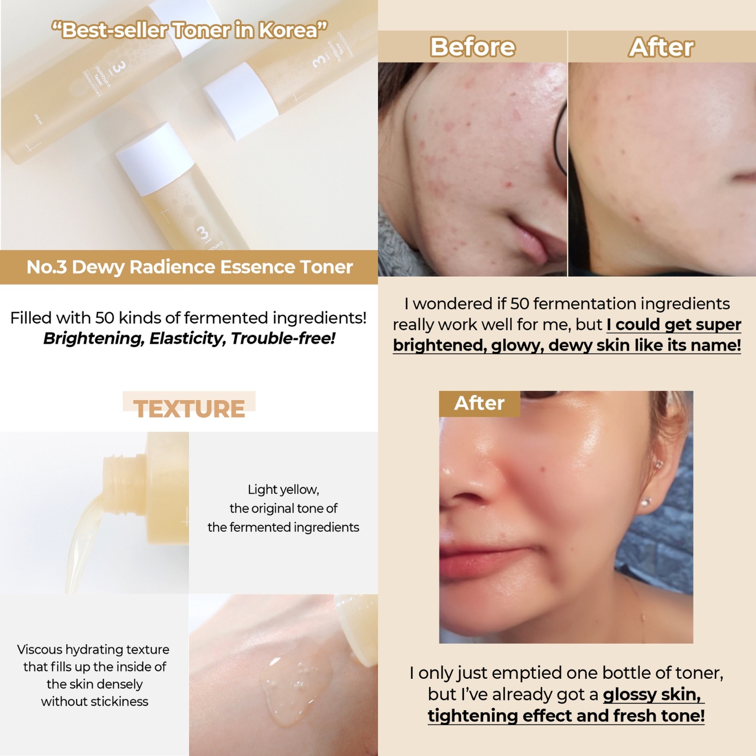 numbuzin No.3 Super Glowing Essence Toner | Hydrating Skincare for Glow | 200ml | Shopee Malaysia