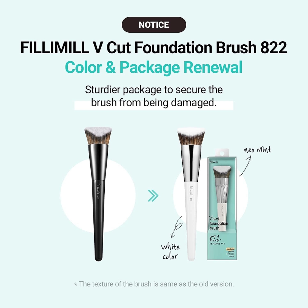 Fillimilli Olive Young V Cut Foundation Brush 822(1pcs) | Shopee Malaysia