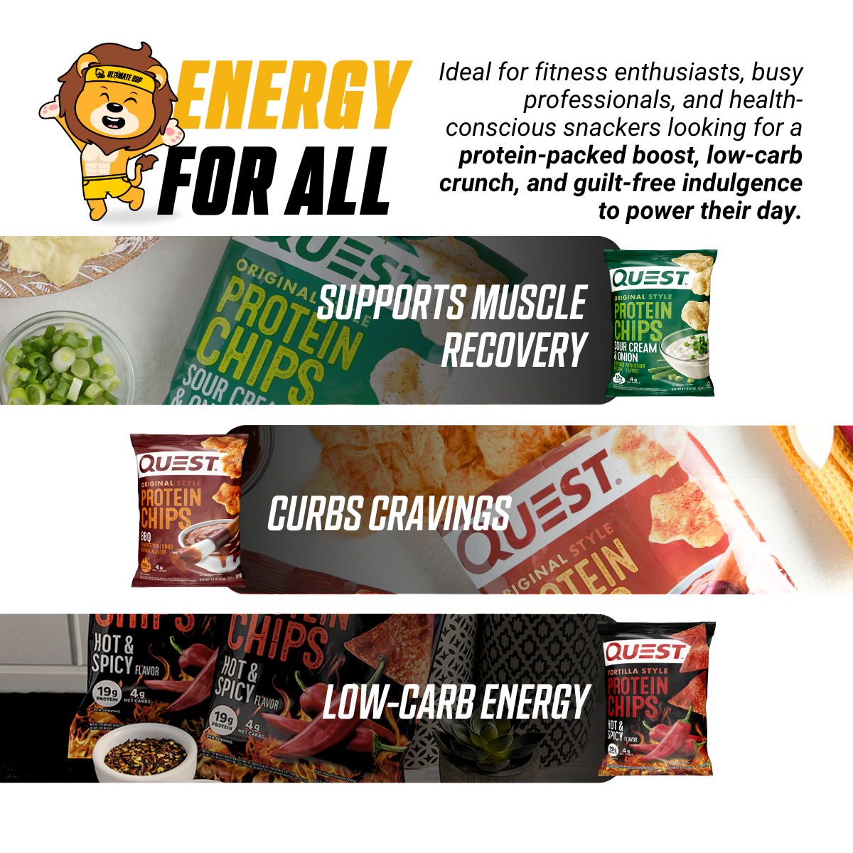 Quest Nutrition, Protein Chips, Healthy Snacks, Build Muscle, 3-8 Packs ...