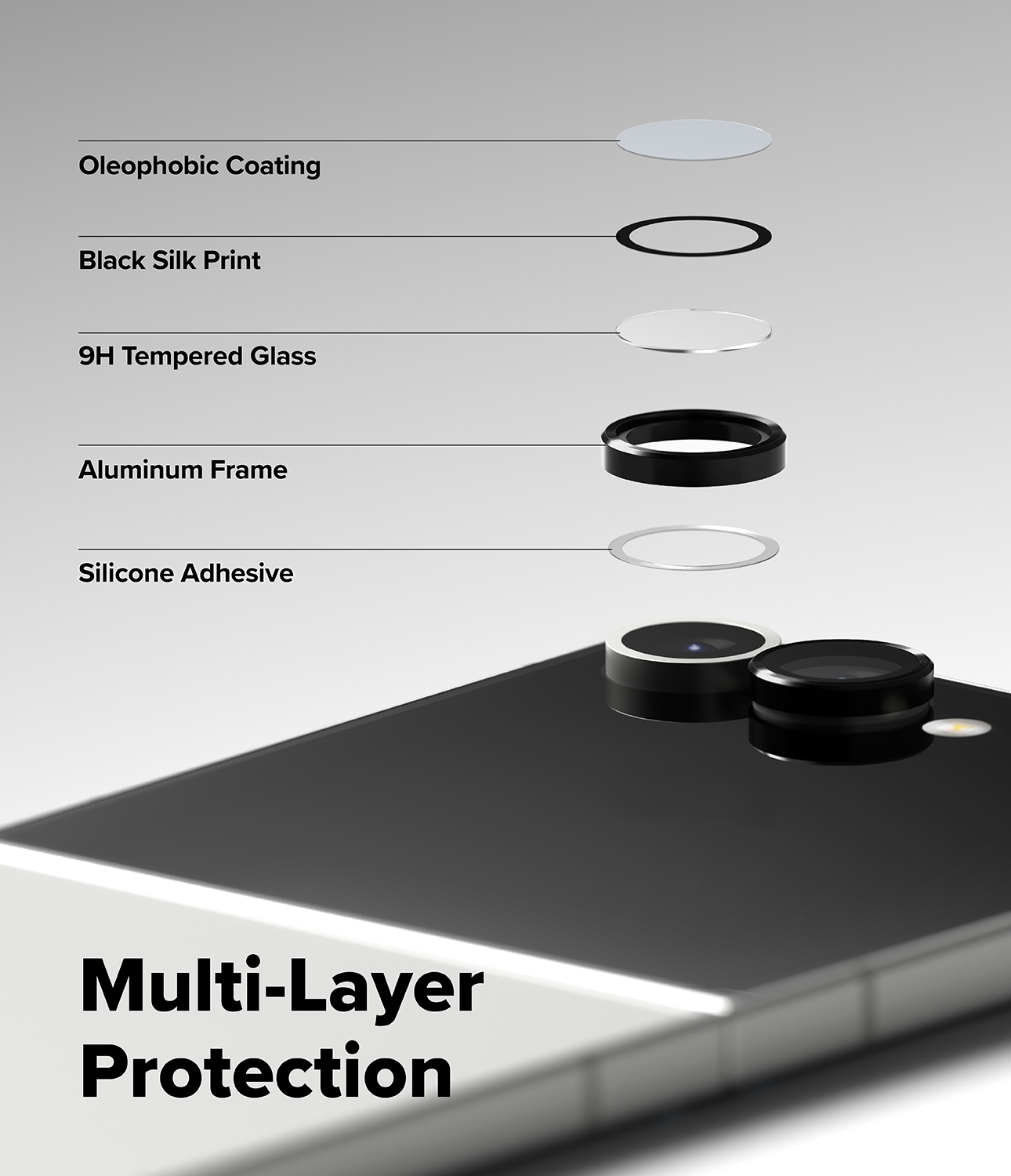 Ringke Camera Lens Frame Glass for Galaxy Z Flip 7 Camera Lens ...