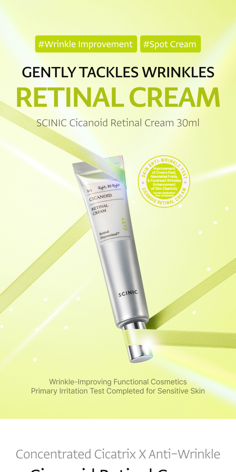SCINIC Cicanoid Retinal Cream 30ml | Shopee Malaysia
