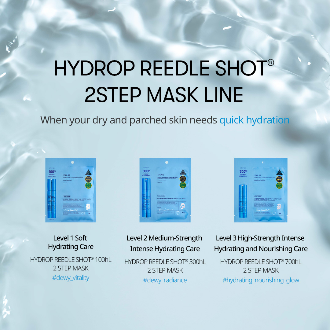 [VT] Hydrop Reedle Shot 2 Step Mask 7pcs with Gift Quick Soothing Set ...