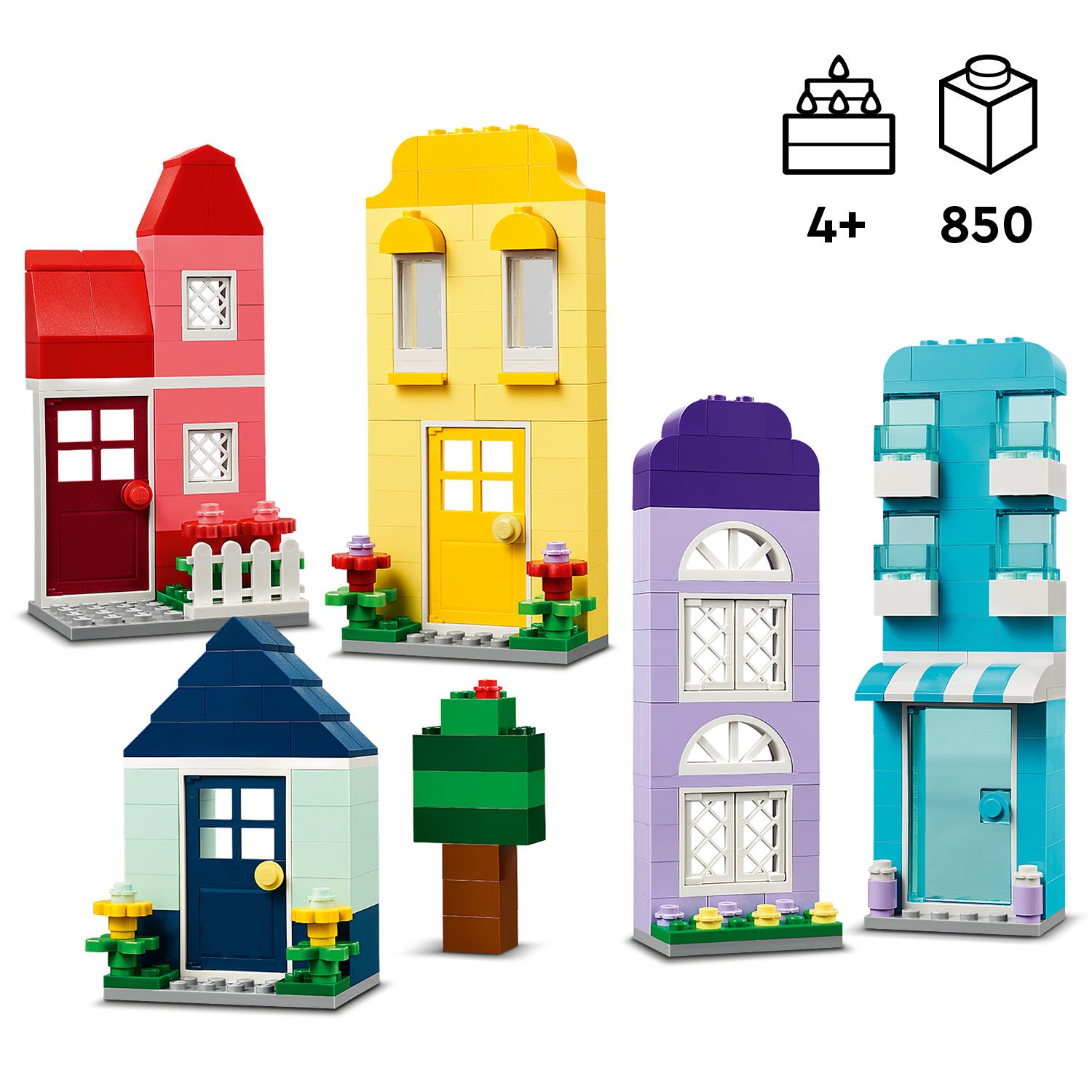 LEGO Classic 11035 Creative Houses Building Toy (850 Pieces) | Shopee ...