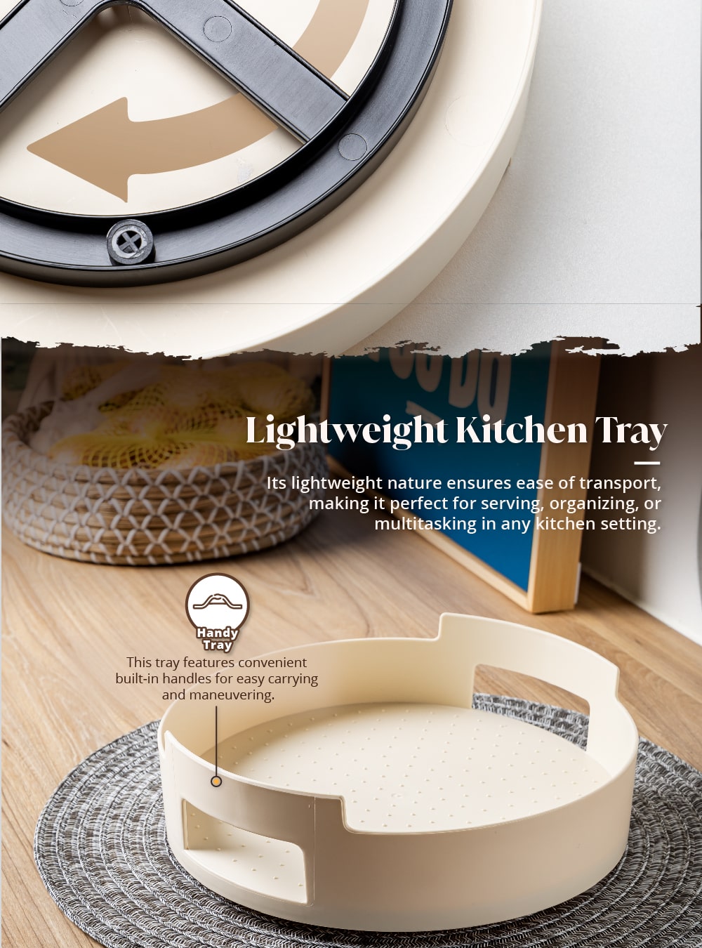 Table Matters - PIVOT Lazy Susan 10inch Turntable Tray [ Rotating Tray ...