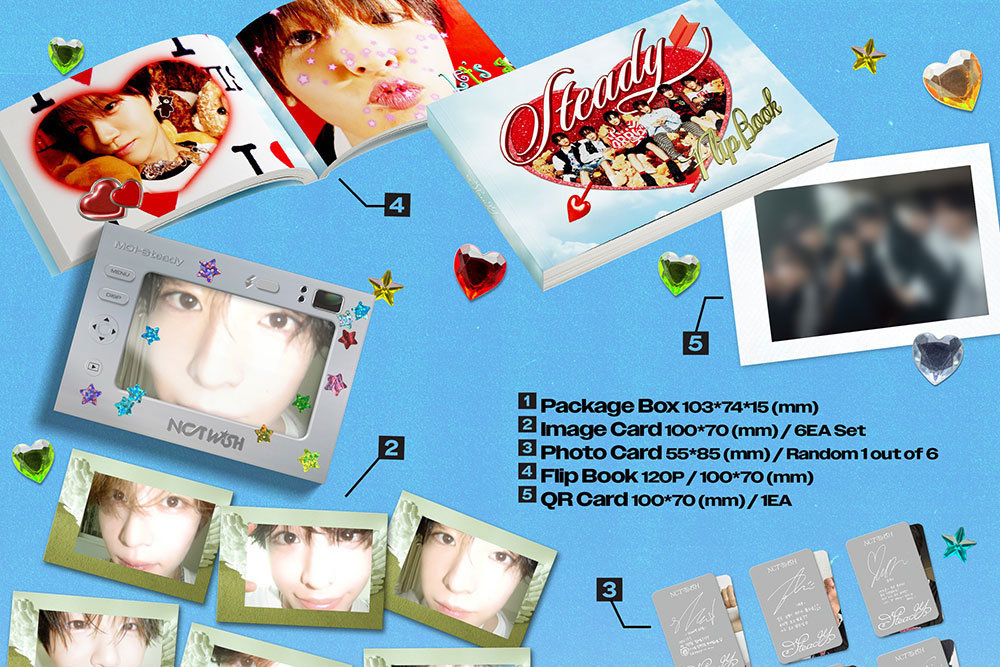 (QR ver. SMART ALBUM) NCT WISH [STEADY] 1st MINI ALBUM (25th Sep.2024) | Shopee Malaysia