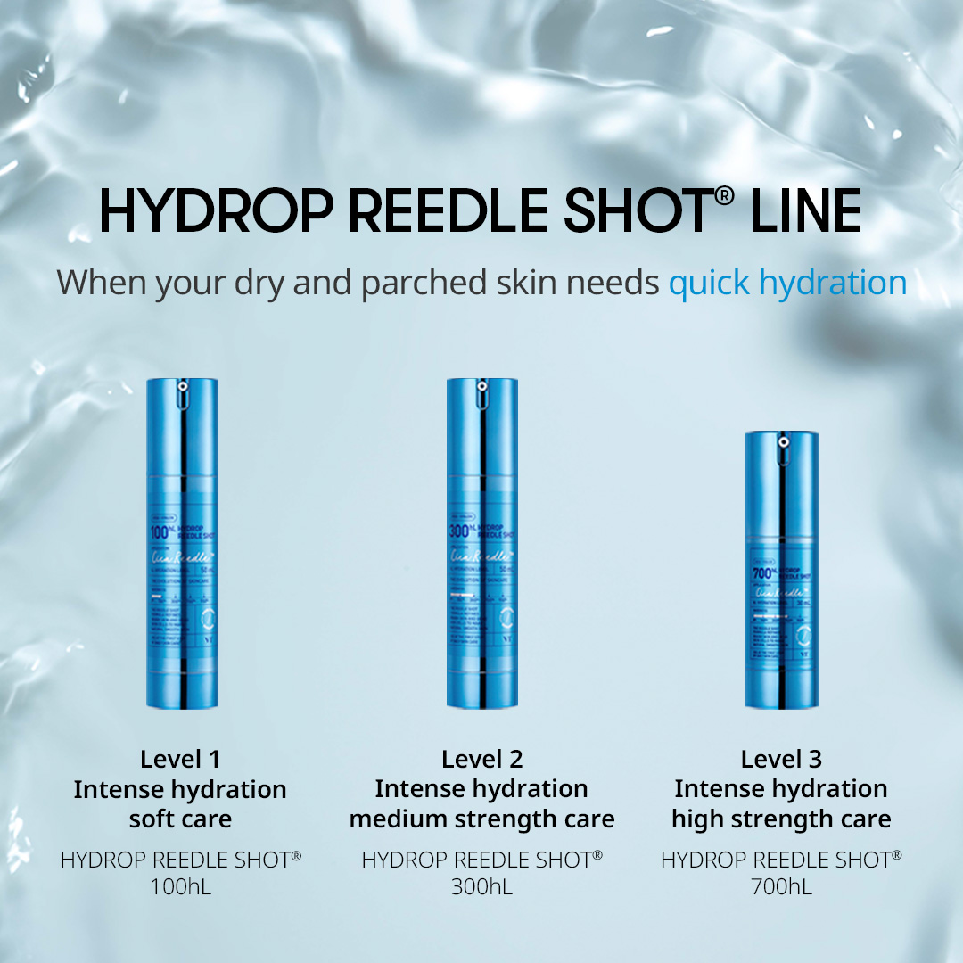 [VT] Hydrop Reedle Shot 100hL, 300hL, 700hL Moisturizing Booster, Deep ...
