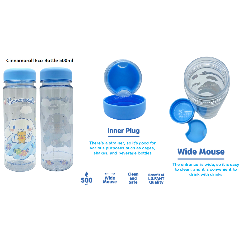 [LILFANT] Cinnamoroll Lunch box set / Water Bottle 500ml | Shopee Malaysia