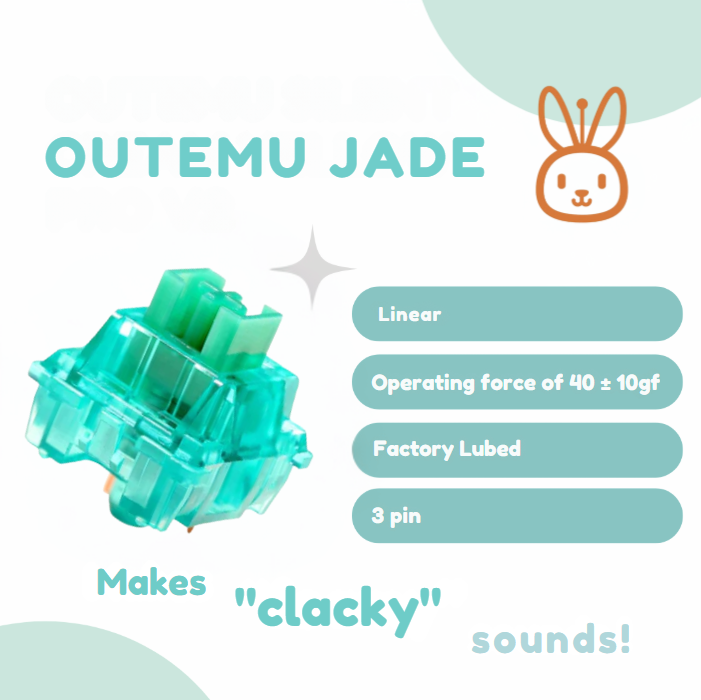 Outemu Jade Linear Switches Mechanical Keyboard Switch | Shopee Malaysia