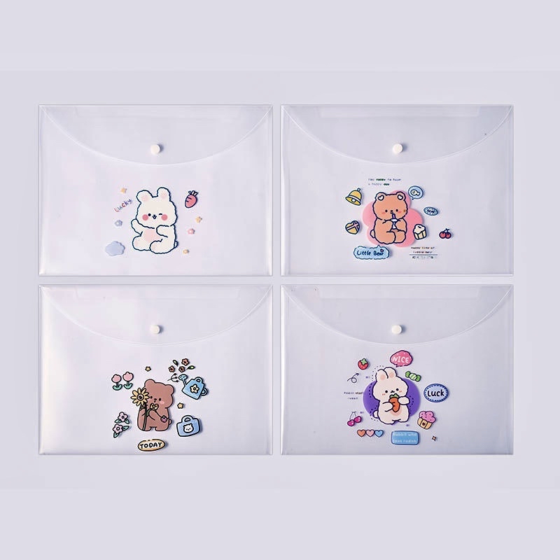 A4 PVC File Children Worksheet File Holder Stationery Storage Children ...