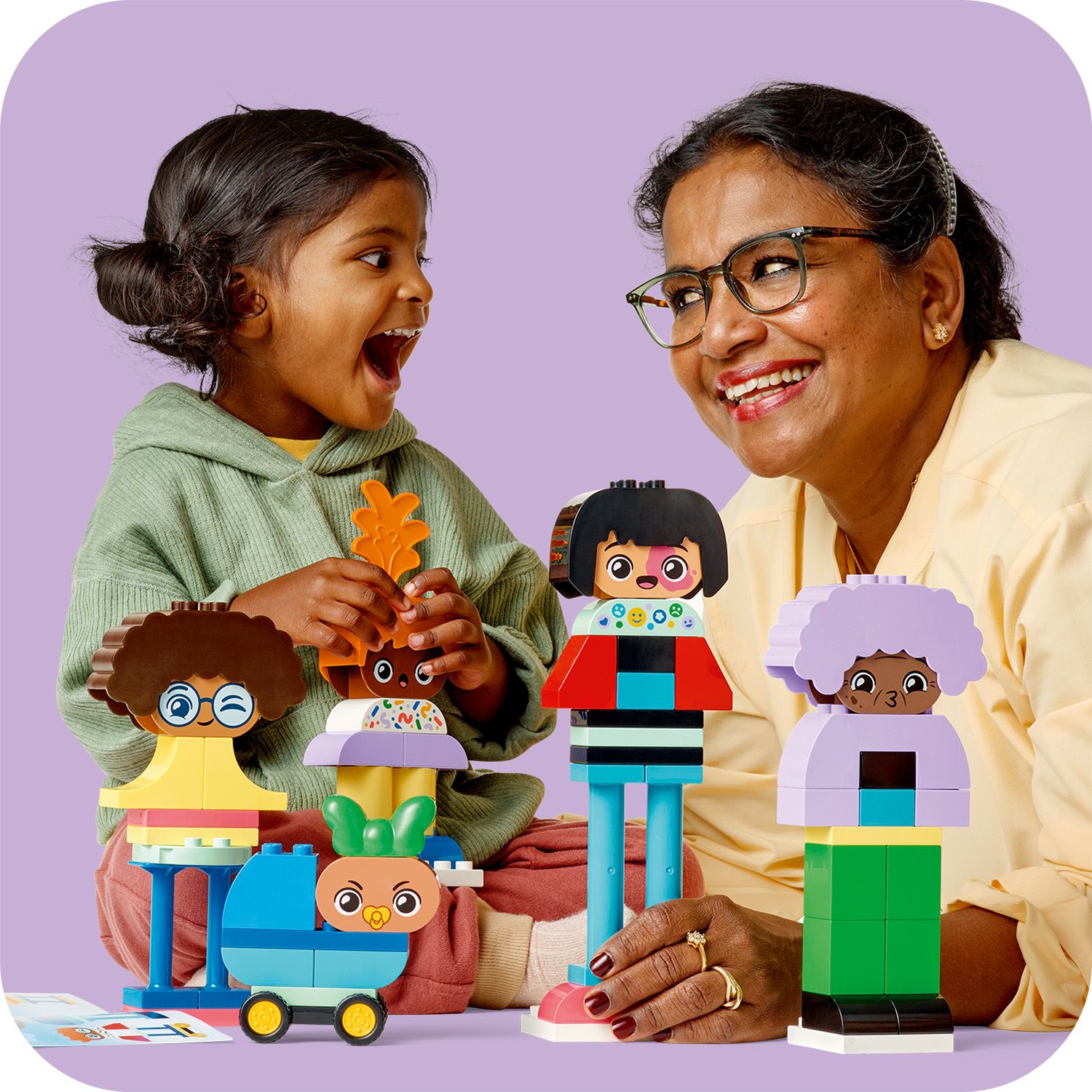 LEGO DUPLO Town 10423 Buildable People with Big Emotions Building Set ...