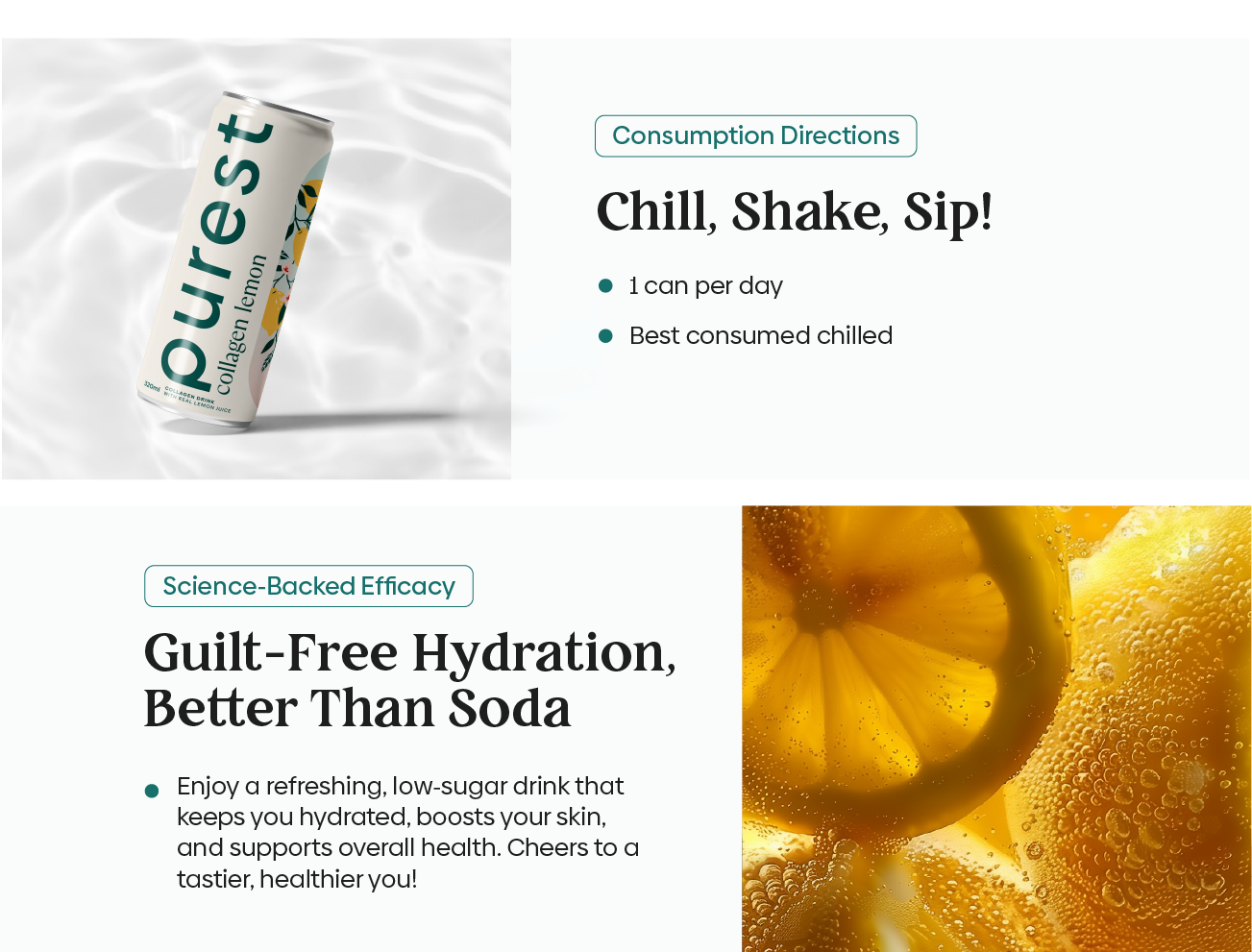 Purest Co Skin Glow & Hydration Purest Collagen Drink Can - Hydrate ...