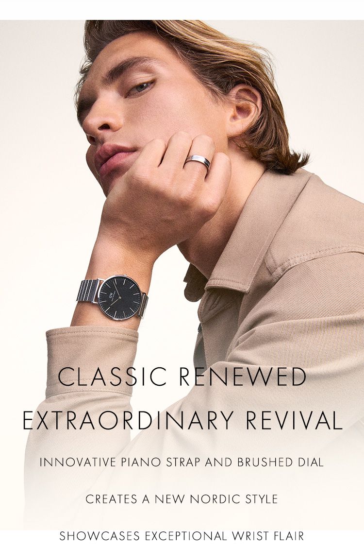 [2 years warranty] Daniel Wellington Classic 40mm Black Piano Brushed ...