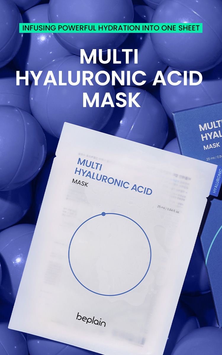 BEPLAIN OFFICIAL MULTI HYALURONIC ACID SHEET MASK 5ea | Refreshing Face ...