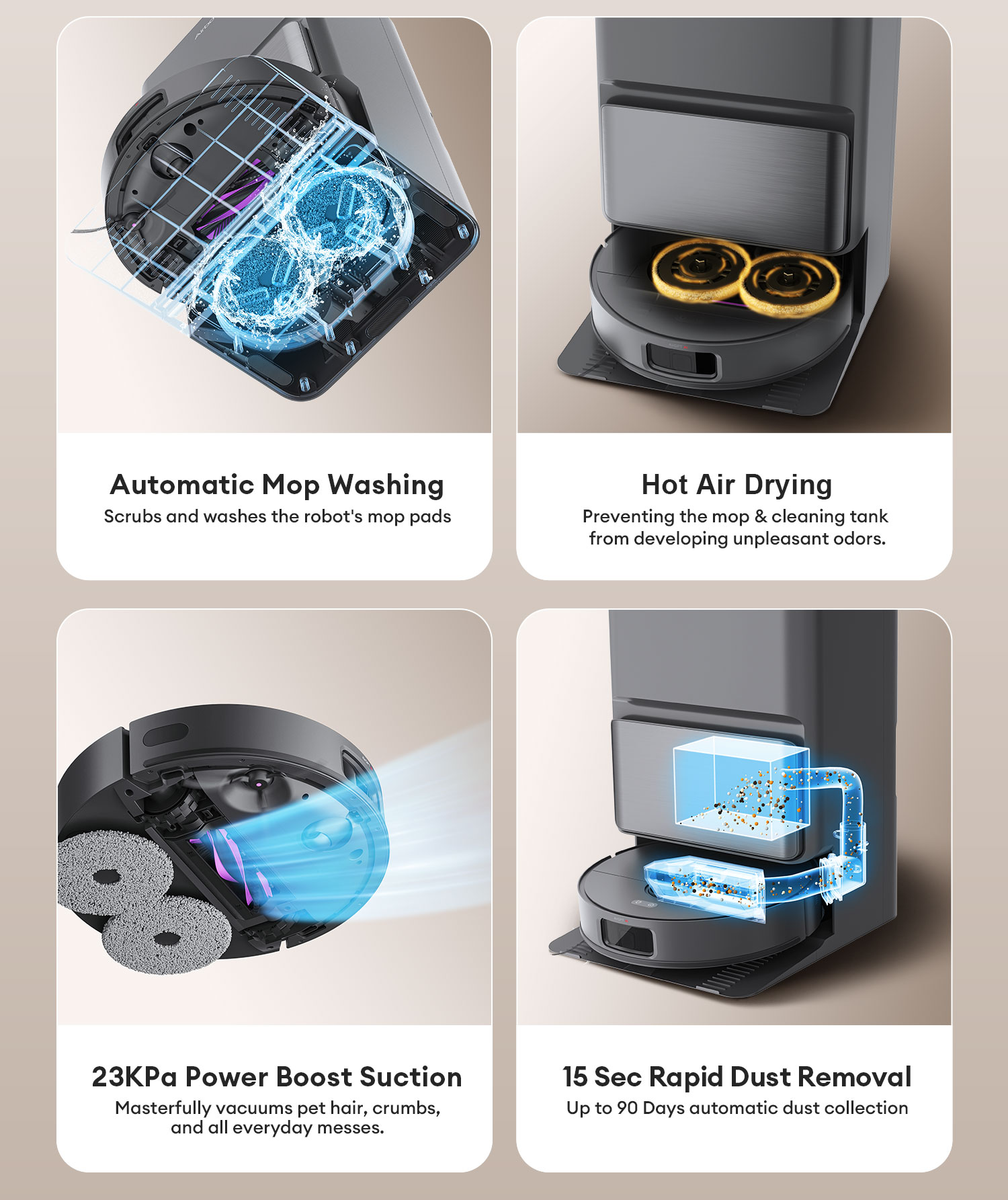 Airbot L50 Master | 23,000Pa Robotic Vacuum Cleaner | Mijia APP | Mop ...