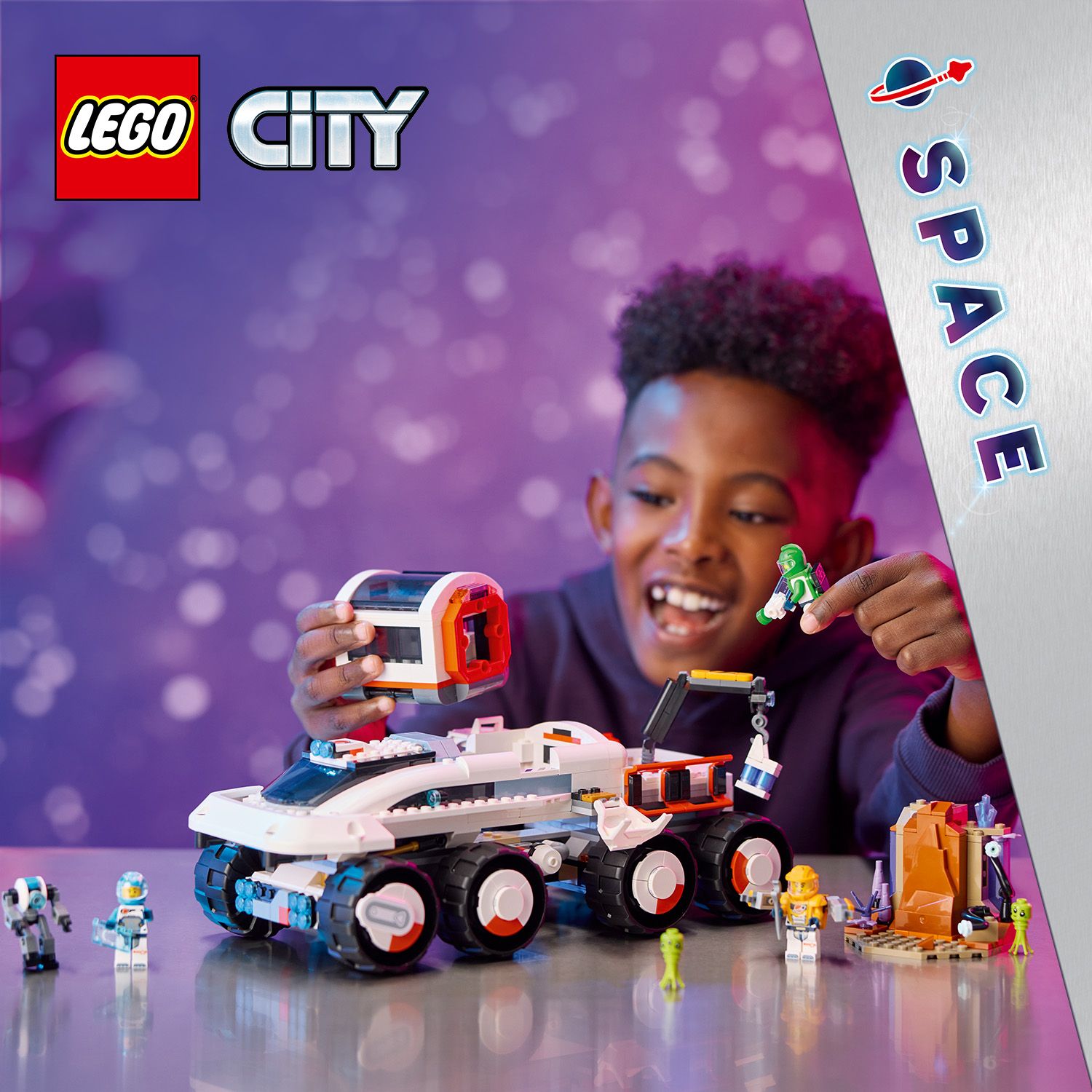 LEGO City 60432 Command Rover and Crane Loader Toy (758 Pieces ...