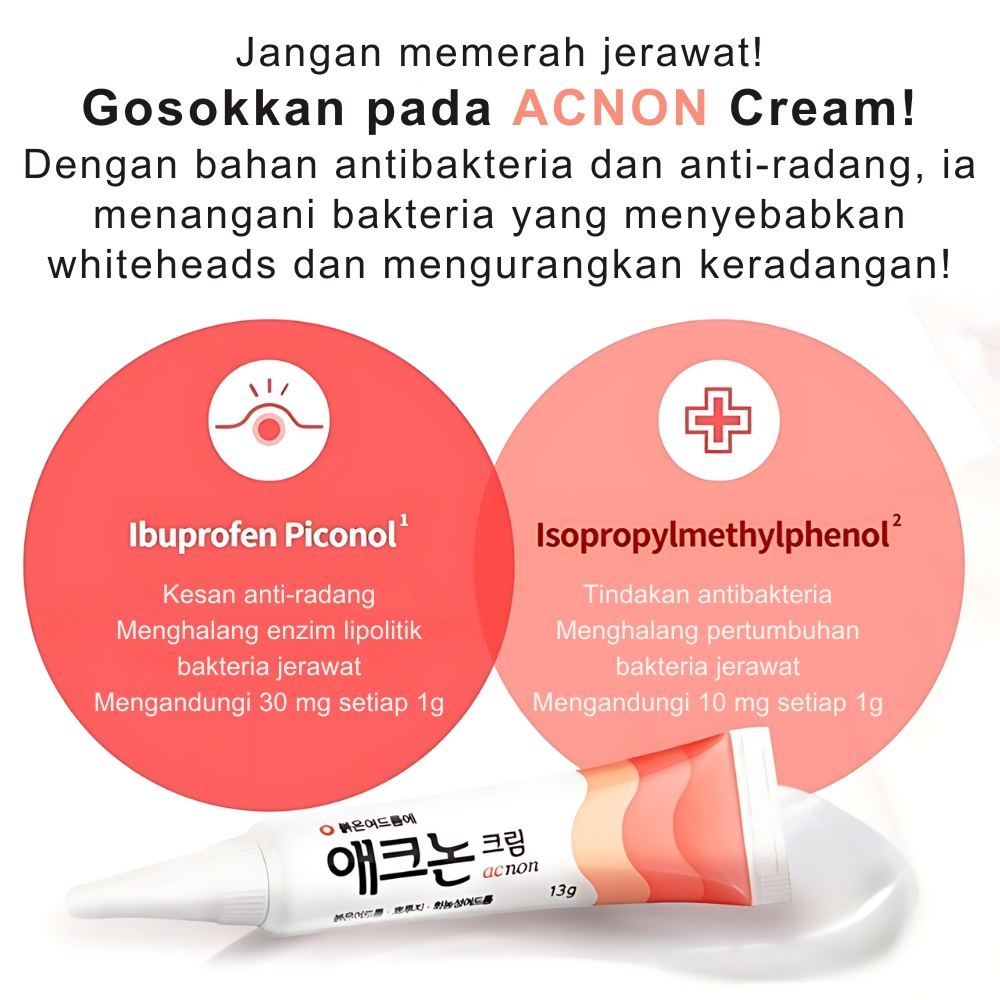 Acnon Cream Acne Treatment Red acne, Pimples, Pustular acne, Whiteheads ...