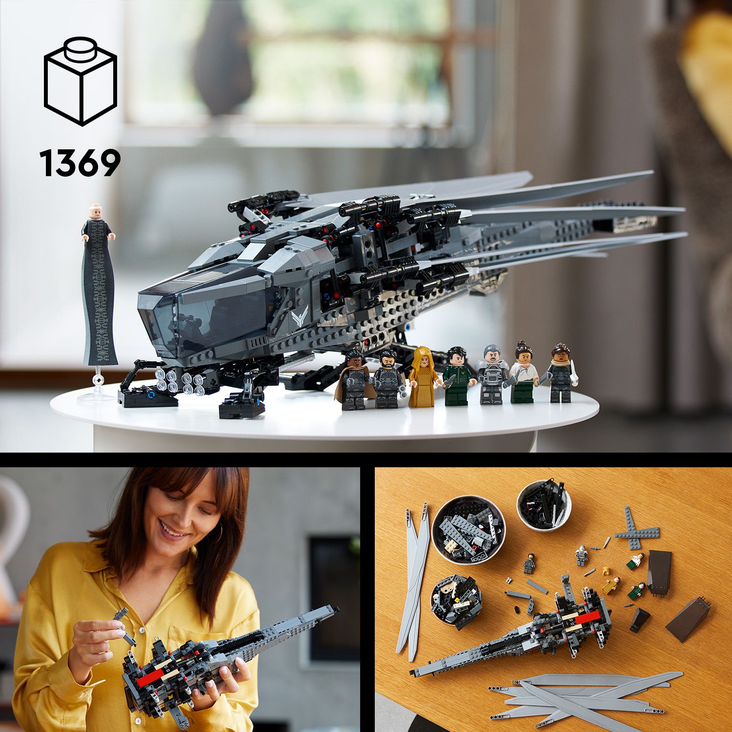 LEGO Icons 10327 Dune Atreides Royal Ornithopter Set (1369 Pieces ...