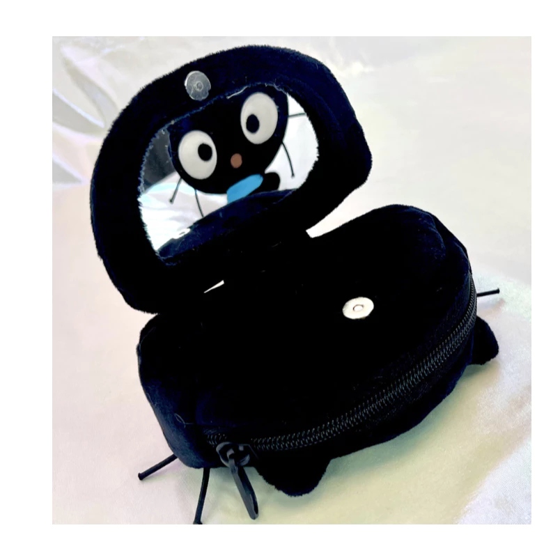 [Sanrio] Plush Mirror Pouch Multi Use Cosmetic Bag (HelloKitty/Pochacco ...