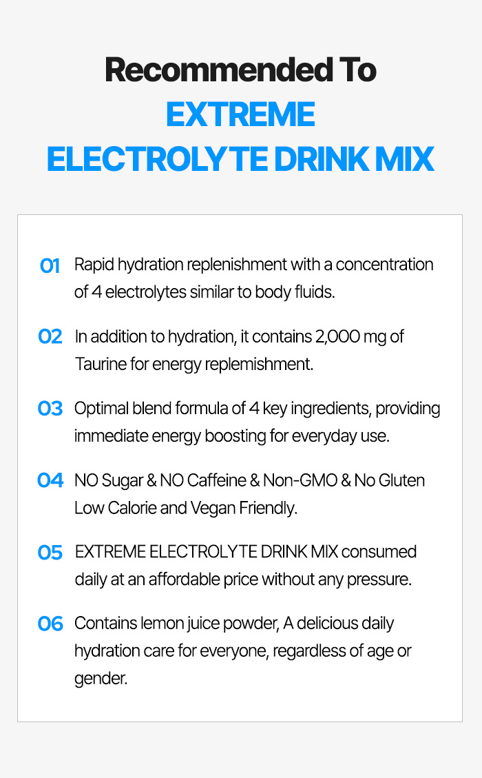 [Extreme] Electrolyte Drink Mix, For boosting Hydration, Zero Sugar ...