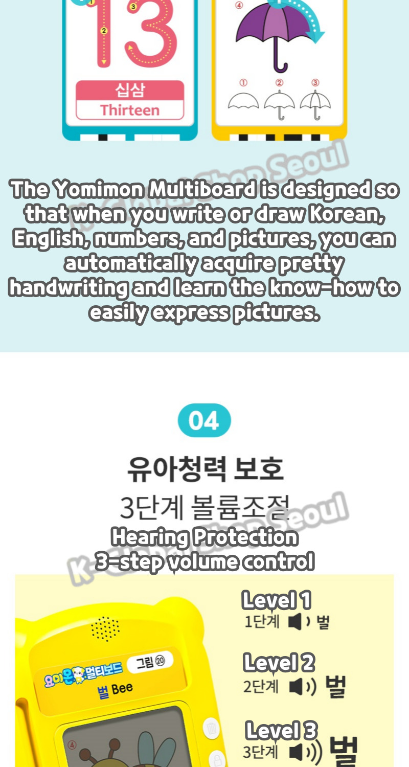 Yomimon All in One Kids Learning Device Electronic Multi Writing Board ...