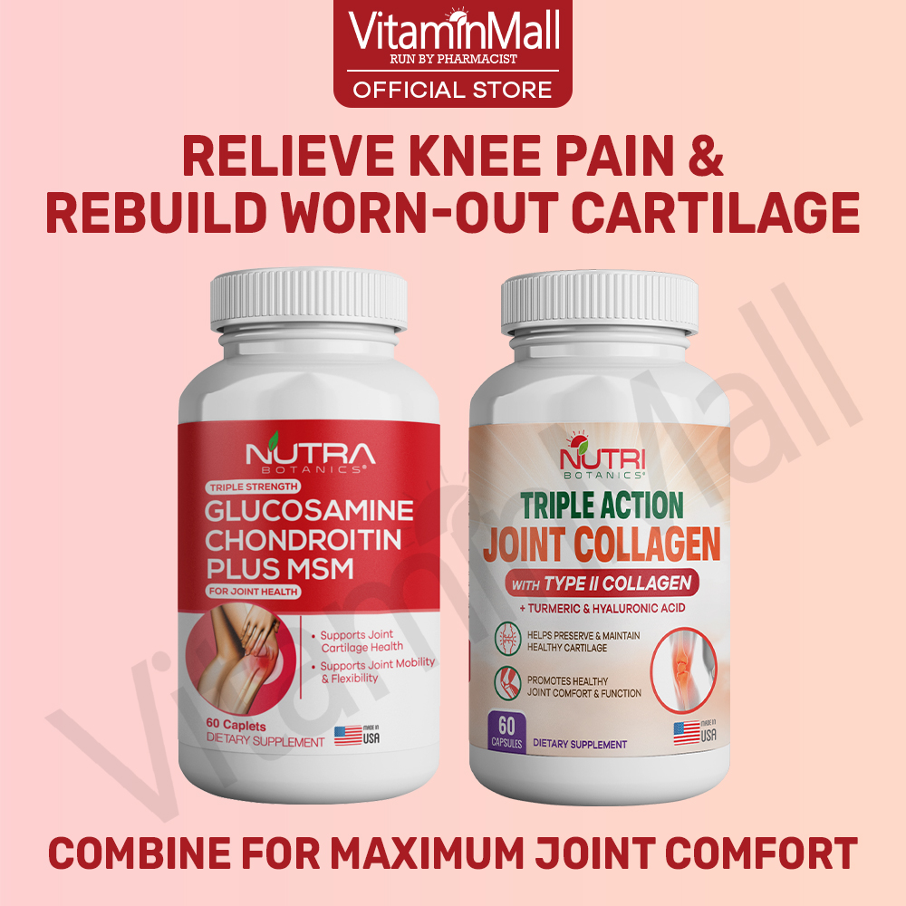 Joint Supplement Bundle - Glucosamine Chondroitin MSM + Joint Collagen ...