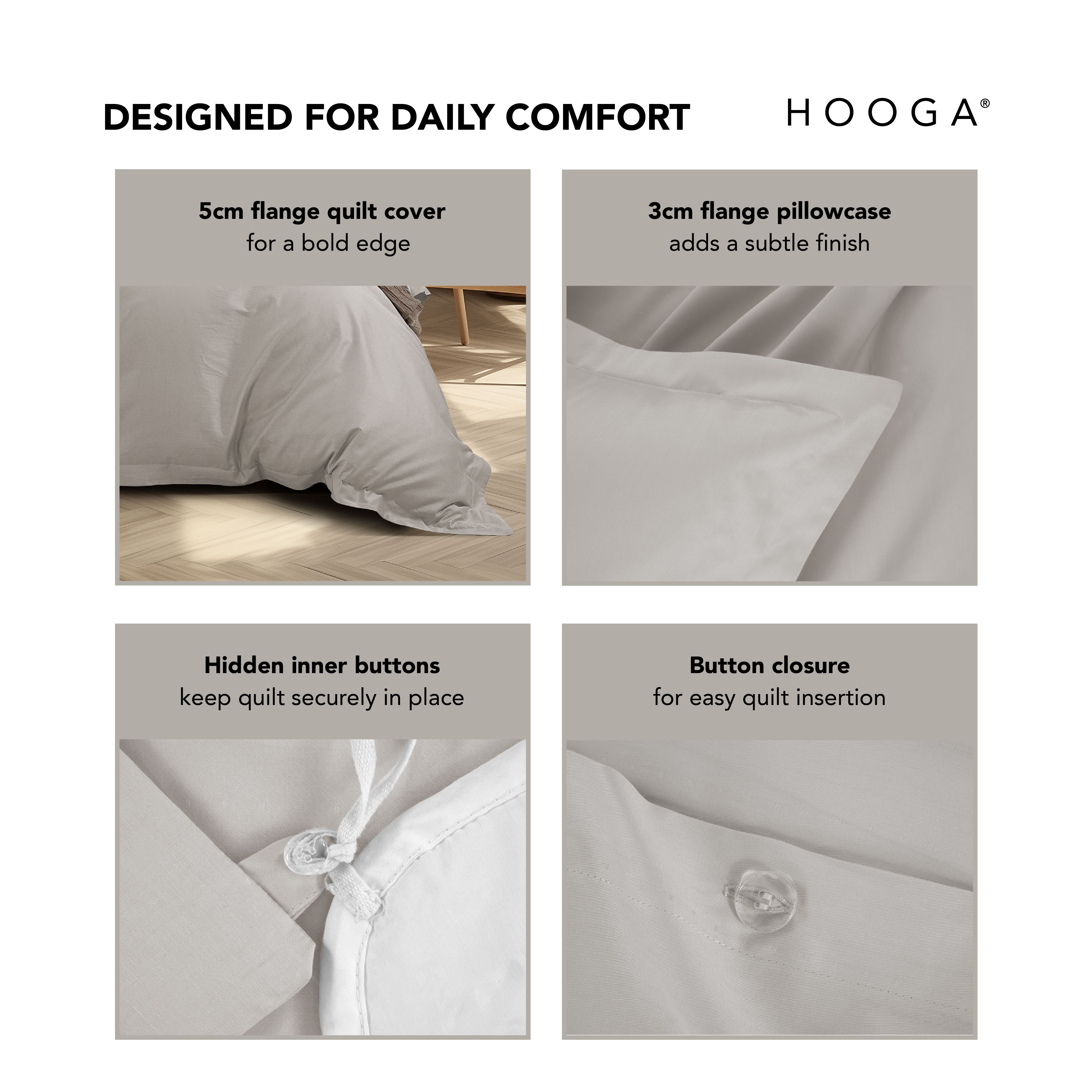 (8 NEW COLOURS) Hooga Orange Label AERYNN 1100TC Tencel Lyocell ...
