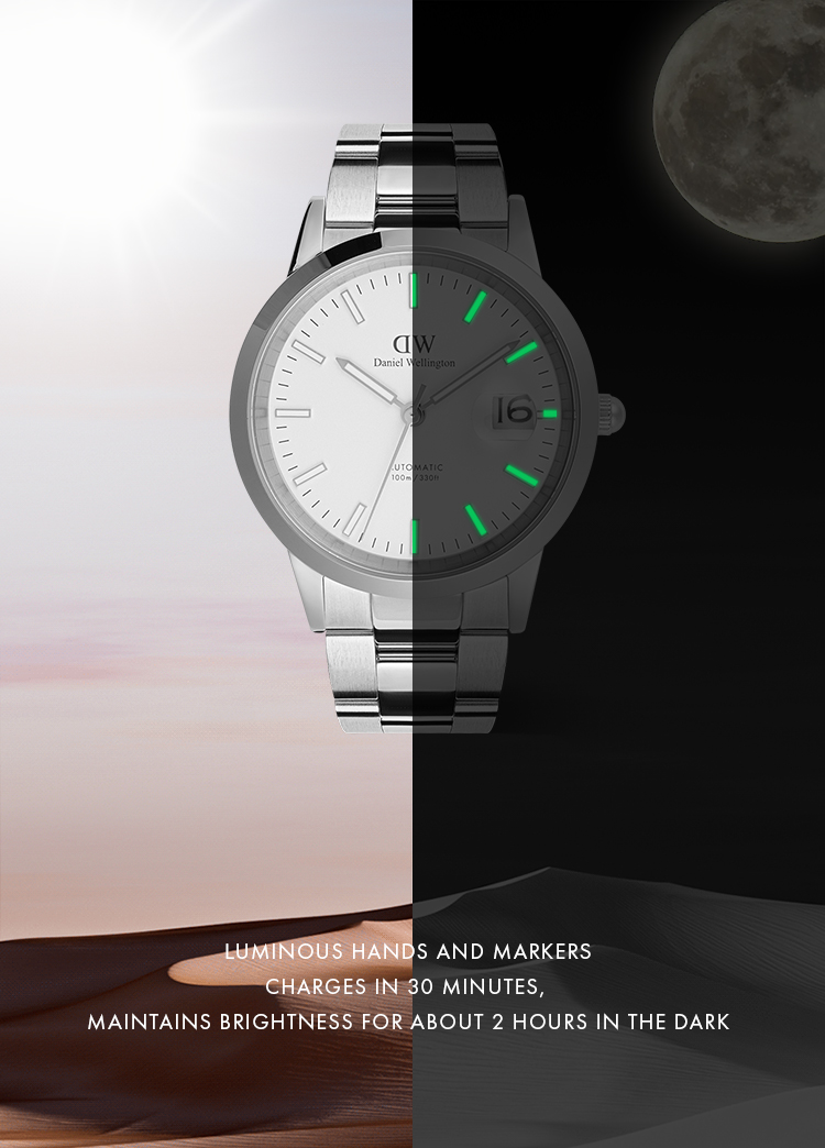 Daniel Wellington Iconic Automatic 40mm Link Black - Men Watch ...