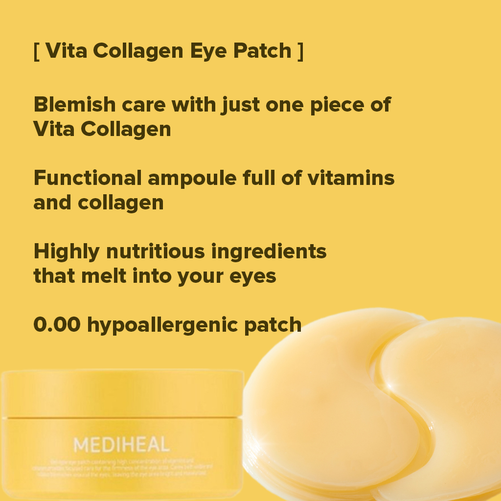 Mediheal eye ampoule patch 60 sheets 2 types / Retinol collagen / Vita ...