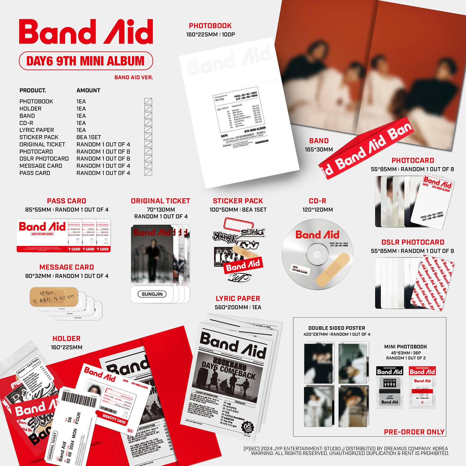 DAY6 - 9th Mini Album [Band Aid] (Standard ver.) | Shopee Malaysia