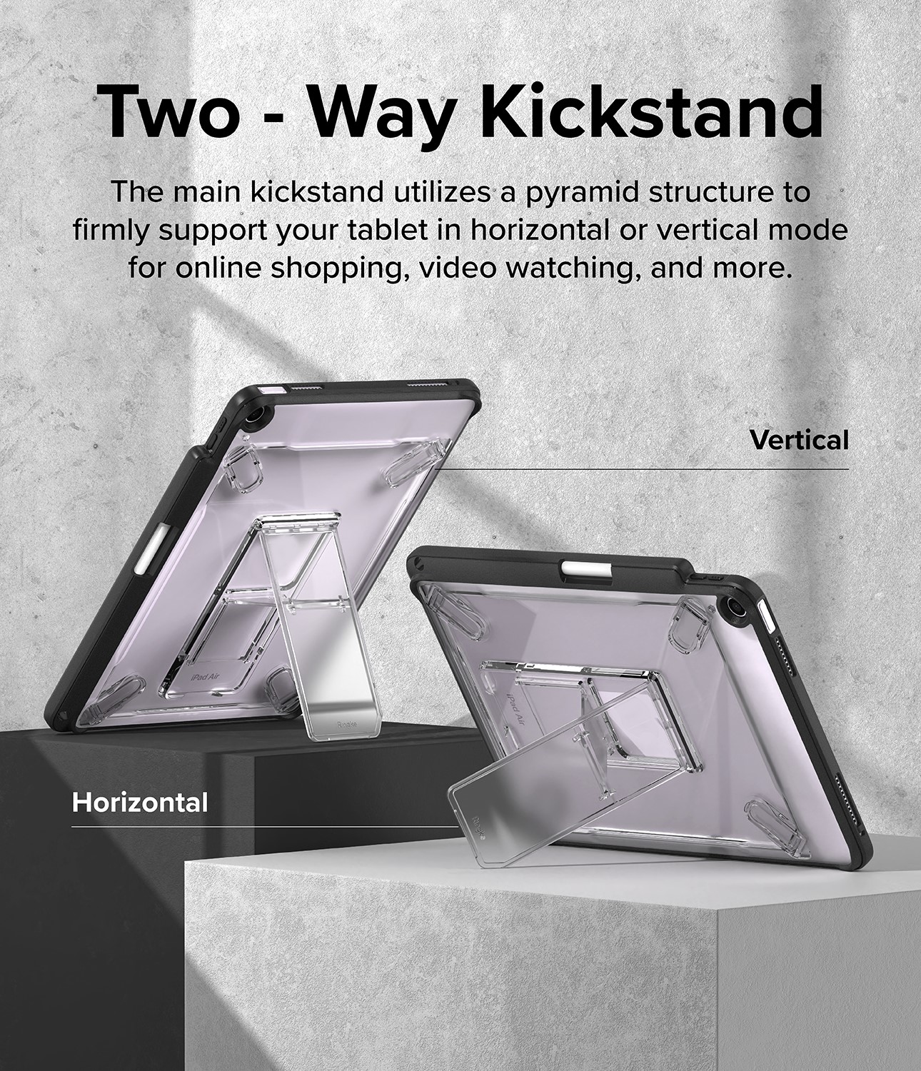 Ringke Fusion Sketch Stand for iPad Air 11" M3 / M2 Transparent Hard ...