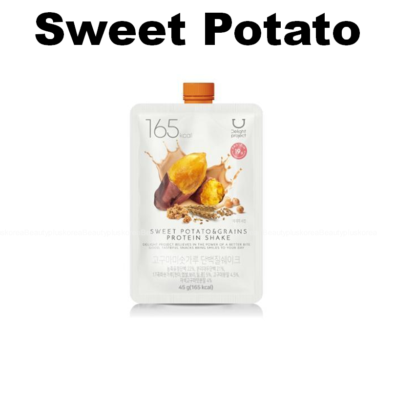 [Delight Project] Protein Shake 45g (Nutty Chocolate / Sweet Potato / Corn&Castella / Black ...