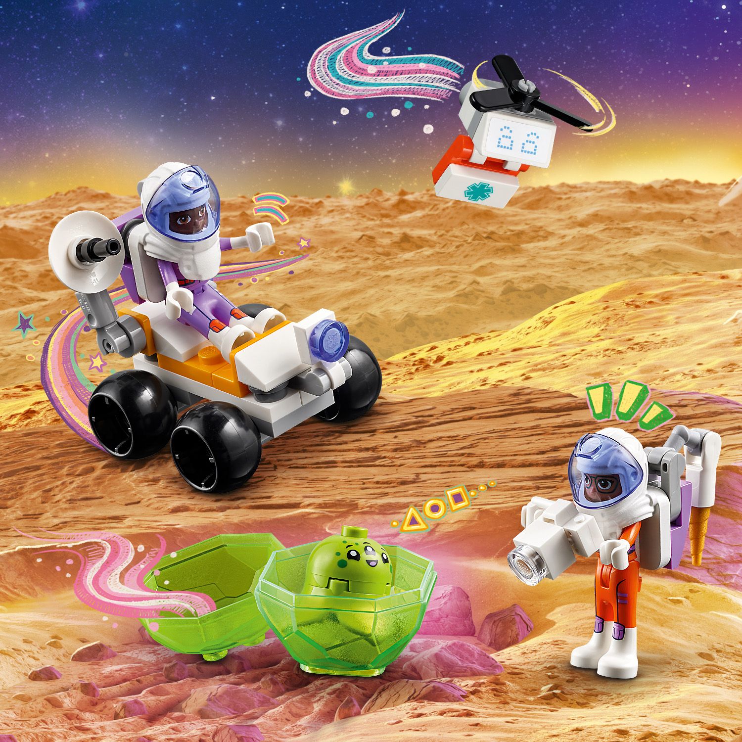 LEGO Friends 42605 Mars Space Base and Rocket Building Set Toys (981 ...