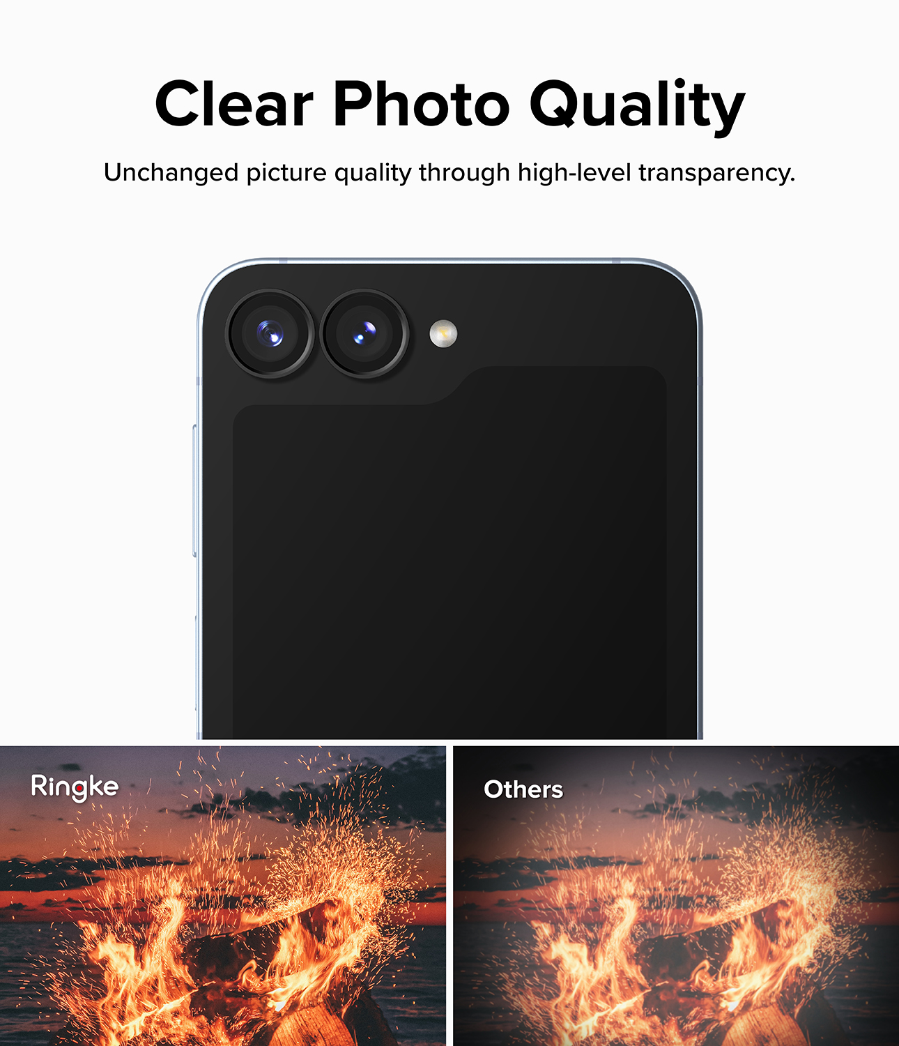 Ringke Camera Lens Frame Glass for Galaxy Z Flip 6 Camera Lens ...