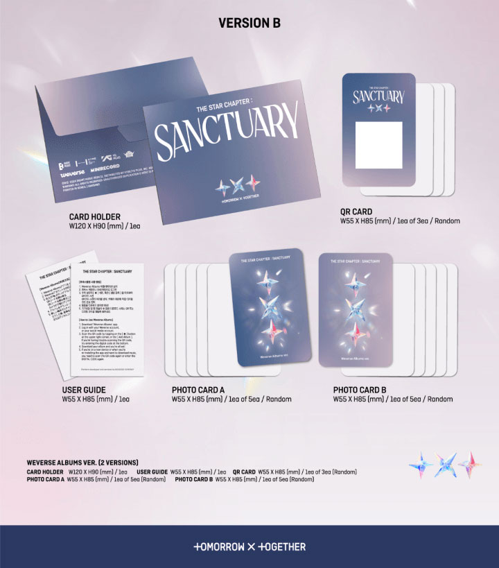 (WEVERSE ALBUMS VER.) TOMORROW X TOGETHER (TXT) : [SANCTUARY] 7th Mini ...