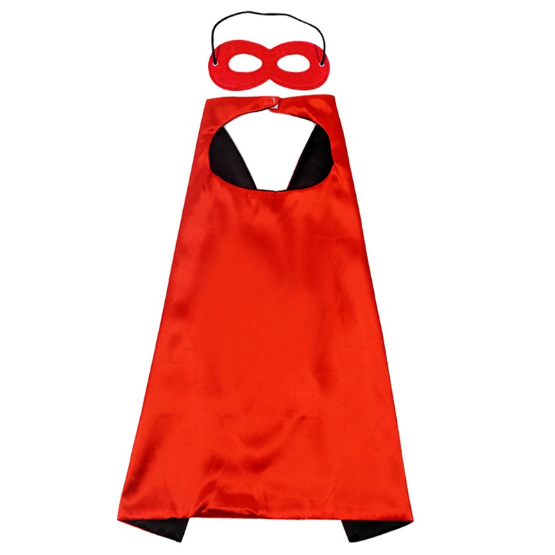 [SG] Superhero Costume Kids Double Poncho Cartoon Children's Halloween ...